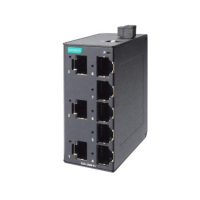 Китай 100% оригинальные 8-портовые неуправляемые коммутаторы Ethernet начального уровня EDS-2008-EL с функцией QoS и металлическим корпусом продается