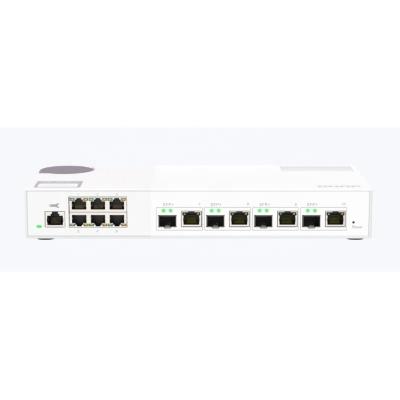 China QSW-M2106-4C Puertos compuestos 4*10GbE SFP /RJ45 y puertos Ethernet 6*2.5GbE L2 Conmutador NMS basado en la Web con función POE en venta