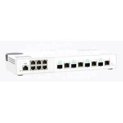 China QSW-M2106-4C Puertos compuestos 4*10GbE SFP /RJ45 y puertos Ethernet 6*2.5GbE L2 Conmutador NMS basado en la Web con función POE en venta
