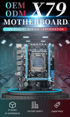 중국 맞춤형 X79 컴퓨터 메인보드 X79 칩셋 데스크톱 메인보드 듀얼 채널 DDR3 LGA2011 SATA3 M-ATX pc 메인보드 판매용