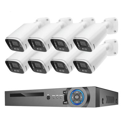 China 8 Channels Wired POE IP Network CCTV Camera System with Face Detection for Outdoor Home Security for sale