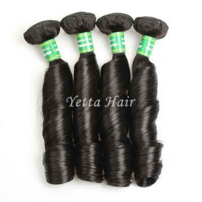 Cina capelli vergini peruviani del ricciolo di spirale 7A, tessuto dei capelli umani di 100% nessun groviglio nessuna miscela in vendita