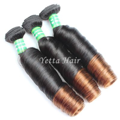 Cina Il tessuto vergine peruviano non trattato scuro/due dei capelli di Brown tonifica le estensioni dei capelli in vendita
