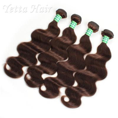 China Dark Brown Wavy Real 7A Virgin Hair Extensions Hair No Chemical for sale