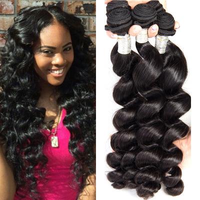 Cina I capelli ricci sciolti di Wave del tessuto peruviano vergine sciolto dei capelli umani impacchettano il 1B in vendita