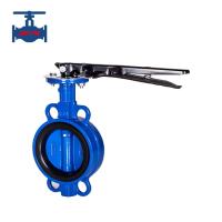Quality Ductile Iron Wafer Type Soft Seal Butterfly Valve For Water Pipeline Use for sale