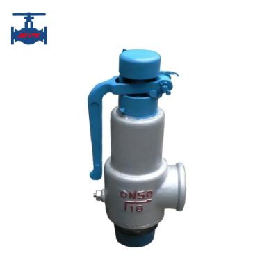 Spring Loaded Male Threaded Safety Valve WCB CF8 CF8M With Level Handle