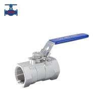 Valve à bille à vis d'acier inoxydable CF8 CF8M 1000WOG 1PC