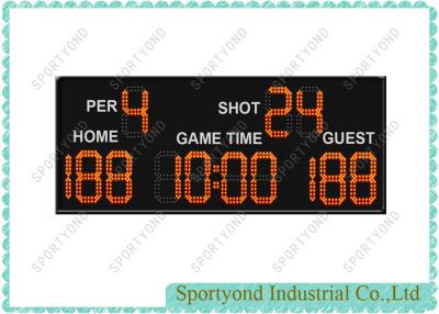 Cina Temporizzatore elettronico rosso del tabellone segnapunti di pallacanestro di Digital LED con la console senza fili di rf in vendita