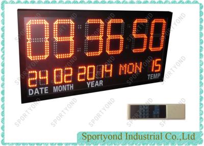 Cina Esposizione principale rossa su ordinazione dell'orologio di Digital, bordi dell'orologio di Digital 100cm x 50cm in vendita