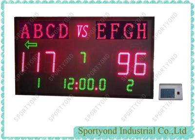 Cina Temporizzatore elettronico a distanza senza fili del tabellone segnapunti di pallacanestro, bordo principale del punteggio di Digital in vendita