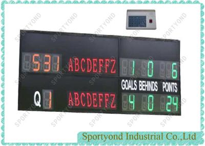Cina Tabelloni segnapunti all'aperto portatili elettronici principali per calcio australiano, IP65 impermeabile in vendita