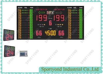 Cina Grandi tabellone segnapunti di pallacanestro del LED ed orologio di colpo elettronici impermeabili in palestra in vendita
