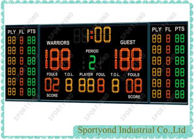 Cina Tabellone segnapunti rosso di pallacanestro di Digital del gioco dello stadio di HD con il cicalino, CE RoHS in vendita