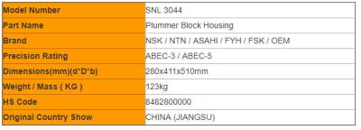 China Vivienda partida del bloque del arrabio SNL3044 SNL3034 SNL3036 Plummer de gran tamaño en venta
