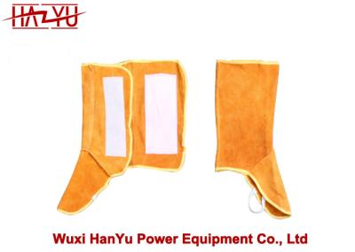 Cina BWFC Cuoio di mucca Saldatura Copertura del piede Strumenti elettrici per il lineman Giallo in vendita