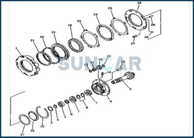 Chine 113-15-29220 joint 1131529220 pour le bouteur de KOMATSU de transmission à vendre