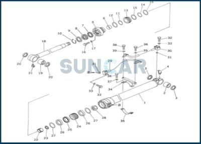 Κίνα 707-99-37610 εξάρτηση υπηρεσιών κυλίνδρων 7079937610 βραχιόνων για pc100n-6 προς πώληση