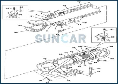 Κίνα LZ008100 η εξάρτηση υπηρεσιών κυλίνδρων βραχιόνων εγκαθιστά την ΥΠΟΘΕΣΗ CX160B εκσκαφέων προς πώληση