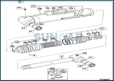 Chine JCB 991/00145 991-00145 99100145 991 00145 kits de joint de seau d'ascenseur de boom de JCB à vendre