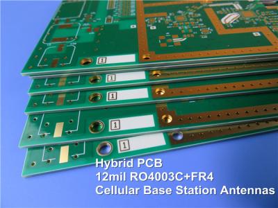 중국 0.305mm RO4003C 및 ENIG과 함께 높은 Tg FR4 기판에 다층 하이브리드 PCB 판매용