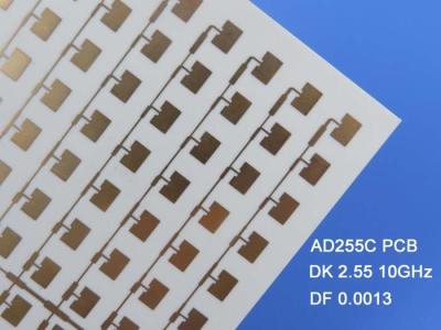 Chine 0.8mm AD255C 2 couches de PCB RF rigide PTFE à base d'étain par immersion à vendre