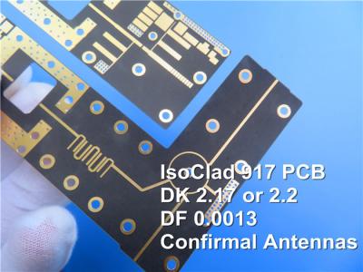 중국 이중 면 PCB 31mil IsoClad 917 RF 회로판 ENIG 표면 판매용