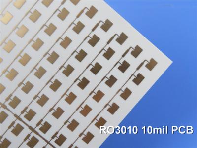 중국 5mil Radio Frequency Circuit Board Rogers RO3010 PCB 2-Layer Immersion Gold 판매용