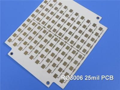 China Rogers RO3006 PCB 25mmil 2 capas de inmersión de oro placas de circuito en venta