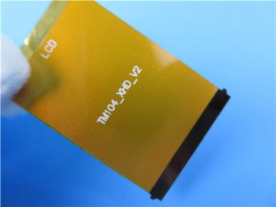 중국 단일층 플렉스 PCB는 LCD 연결기를 위한 폴리이미드 경화제로 1 온스 폴리이미드를 토대로 했습니다 판매용