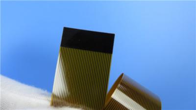 China Einseitige Flex-PWB-Streifen errichtet auf Polyimide 1oz mit PUversteifung und -gold überzogen für Kontakt-Gurt zu verkaufen