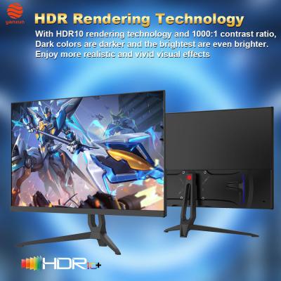 中国 黒色 21.45インチ ゲームモニター IPS パネル 180Hz RGB照明 HDMIとディスプレイポート接続 販売のため