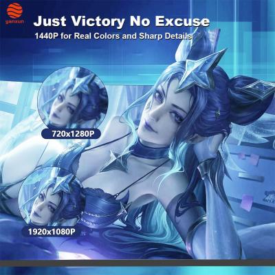 中国 カーブ 21.45 インチ ゲームモニター QHD UHD 解像度180Hz リフレッシュレート 空間節約設計 販売のため