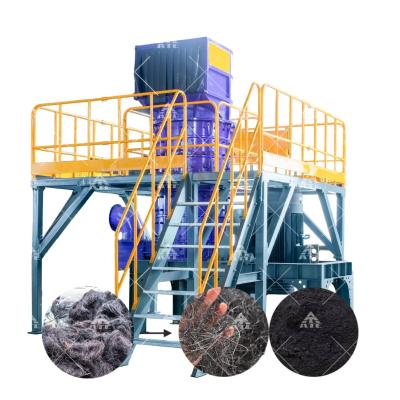 China Easy Operation Automatic Manual Steel Wire Crusher for High Productivity Tire Wire Cleaning Machine for sale