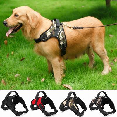 Cina Cinghia pettorale della sella del cane di animale domestico della maglia del cablaggio di Oxford Mesh Canvas Adjustable Padded Dog respirabile nessun collare dell'animale domestico di tirata in vendita