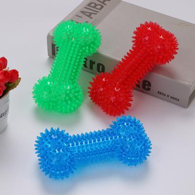中国 BSCIのマッサージの粒子が付いているかわいいモルのイヌ咬傷のトイ ドッグの咀嚼のおもちゃのピカピカの骨 販売のため