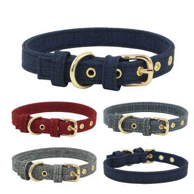 中国 注文の二重層の縫うキャンバスのドッグ カラーの鎖の馬具セットの耐久財 販売のため