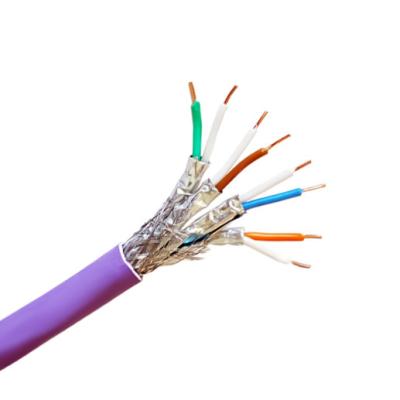 China CAT6A Shielded LSZH Ethernet Cable 500MHz 10Gbps for 5G Networks for sale