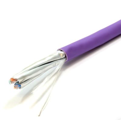 China CAT6A SFTP Cable LSZH Shielded Bulk LAN Cable For Data Center Business Industrial Networking for sale