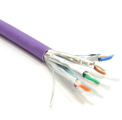 China CAT6A SFTP Cable LSZH Shielded Bulk LAN Cable For Data Center Business Industrial Networking for sale