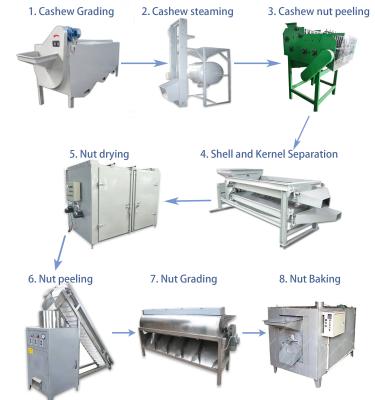 Cina semi della macchina utensile dell'anacardio di capacità 100kg automatici per uso della fabbrica in vendita