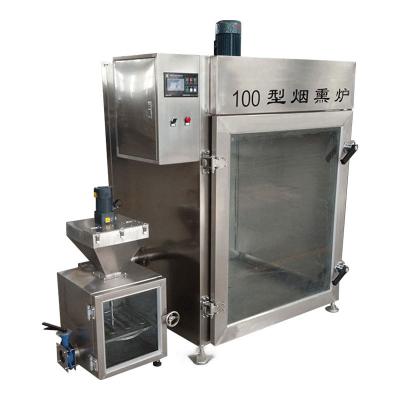 Cina macchina di fumo di fumo del pesce industriale della macchina 30kw della carne in lotti 100kg in vendita