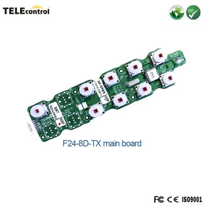 Cina Controllo remoto Tele Crane F24-8S emettitore scheda PCB principale con 8 pulsanti a doppia velocità in vendita