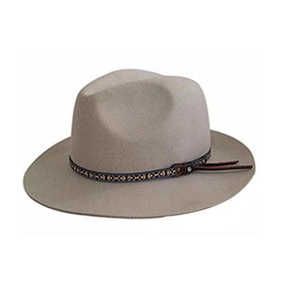 China OEM van de de hoedendouane van cowboyfedora van de wolfedora van 100% van de mensen de overmaatse zachte hoeden Te koop