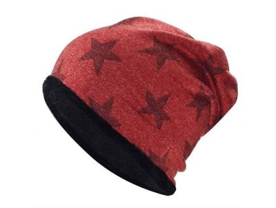 China Volle gestrickte Winter-Hut-Druckgewohnheit stickte Beanies 56cm 58cm zu verkaufen
