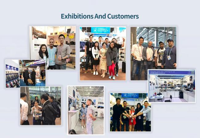 Exhibition booth and product demonstrations