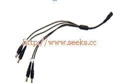 China Hembra del divisor 1 de Scarecrow™ DC1FS4M DC (enchufe) al varón 4 (Jack) en venta