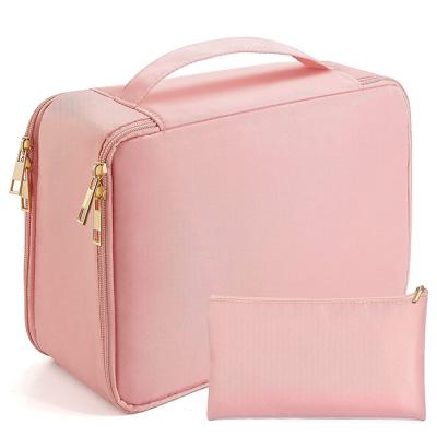 Cina Il grande trucco cosmetico insacca la borsa cosmetica di Nylon Portable Travel dell'organizzatore per le donne in vendita
