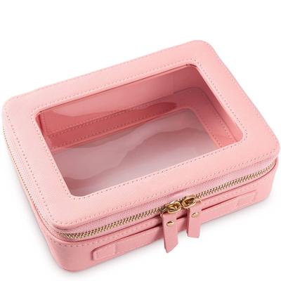 Cina La borsa di trucco dello zip della radura dell'OEM/il cosmetico articolo da toeletta di viaggio insacca l'organizzatore For Women Girls di bellezza in vendita