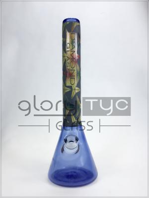Cina il becher di vetro femminile inciso capo tribale della tubatura dell'acqua di 18.8mm bongs in vendita